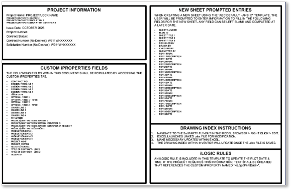 USACE Inventor Templates